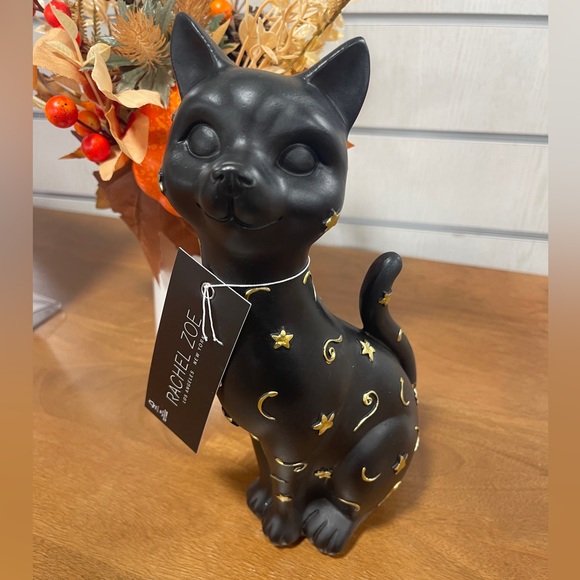 Rachel Zoe | Holiday | Rachel Zoe Halloween Cat With Gold Celestial ...